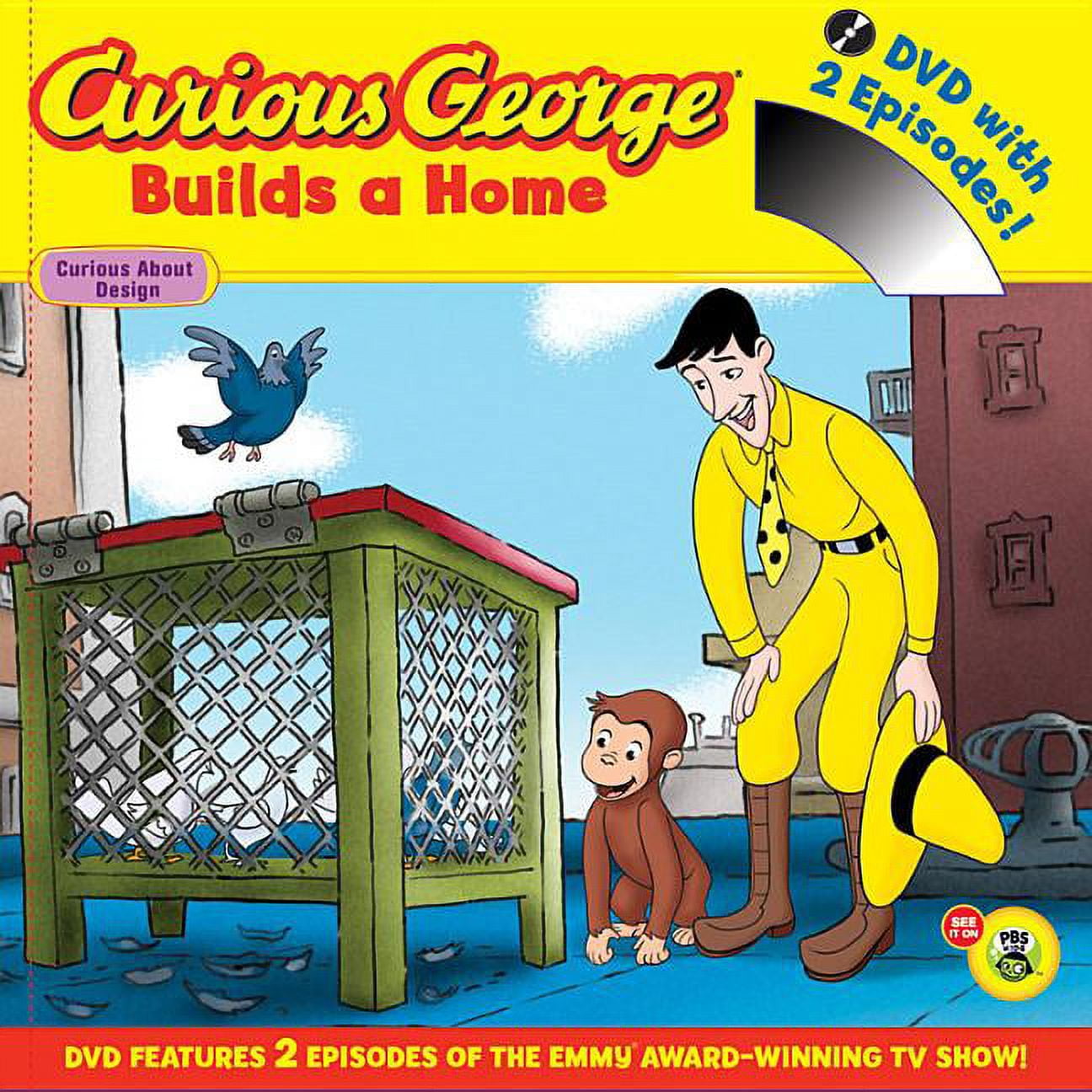 Curious George 8x8: Curious George Builds a Home Book and DVD (Other) - Walmart.com