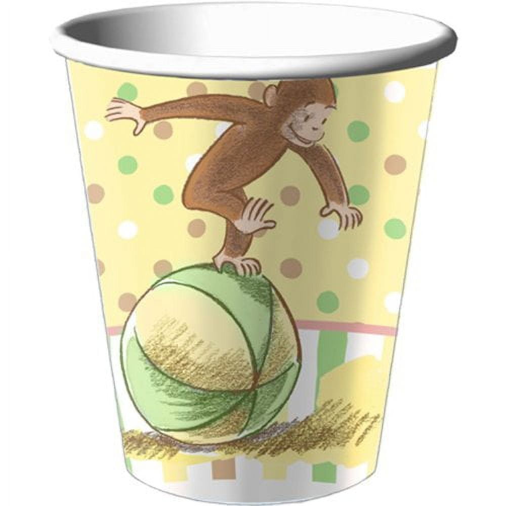Curious George Baby Party Supplies 9oz Hot Cold Drink Cups - 8 Each by ...