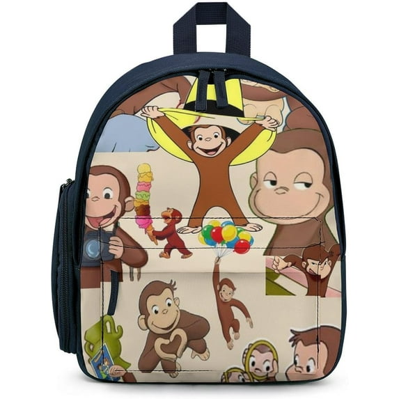 Curious George Backpack School Bag Cute Lightweigh Back to School ...
