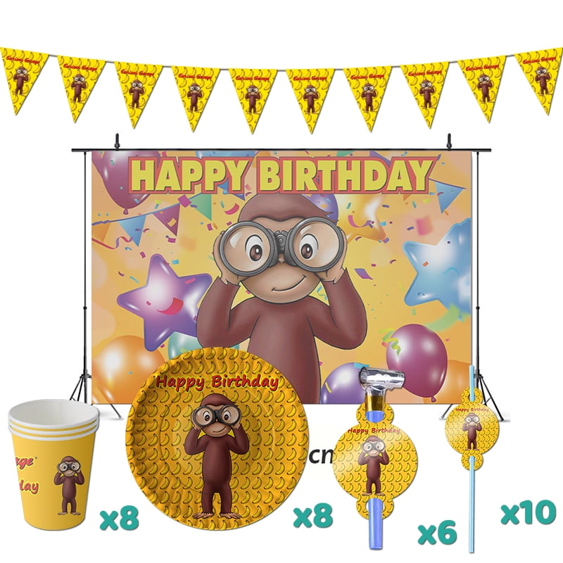 Curious George Birthday Party Decorations TV Show Baby First Theme ...