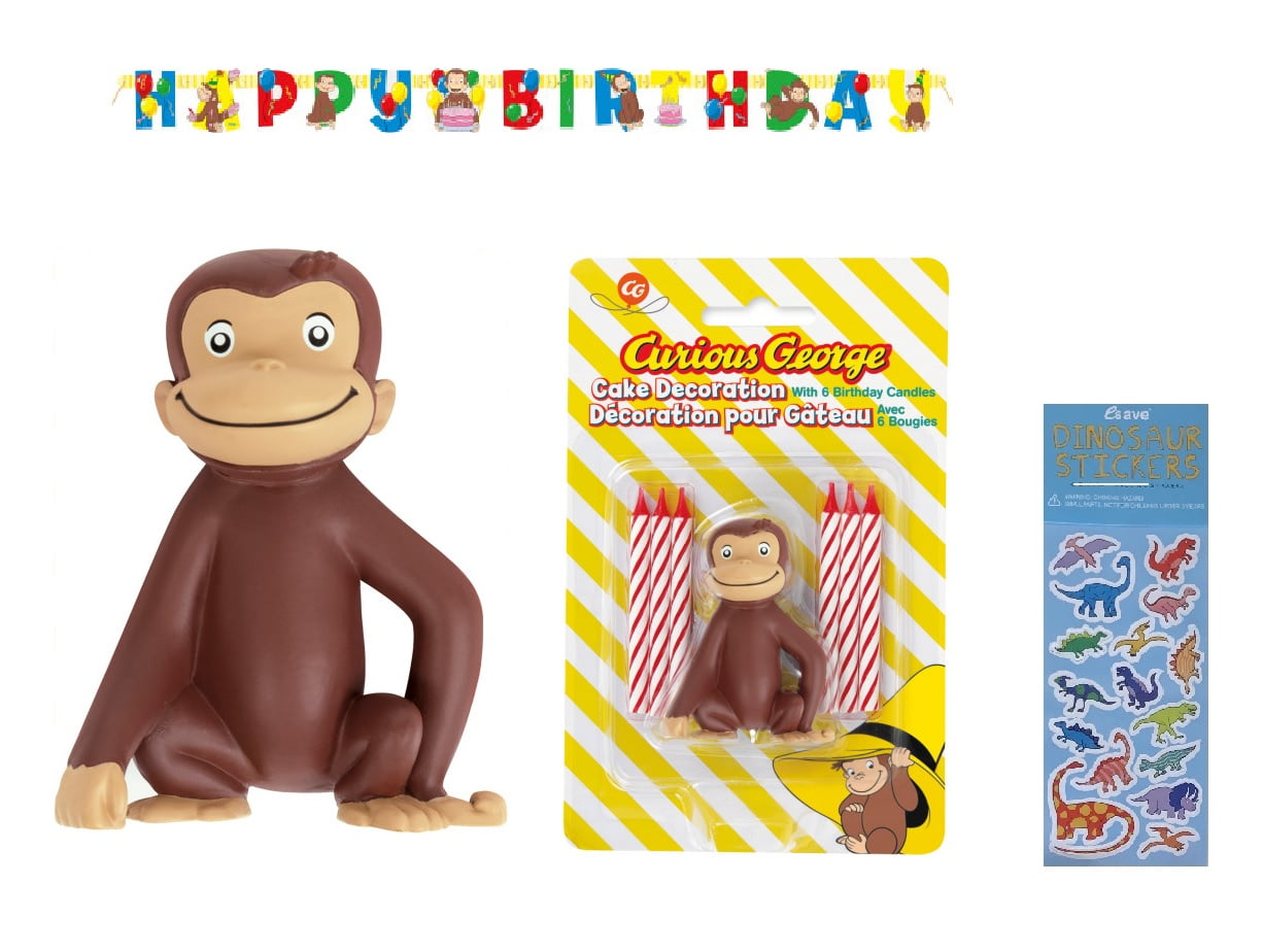 Curious George Birthday Party Supplies Bundle includes 1 Happy Birthday ...