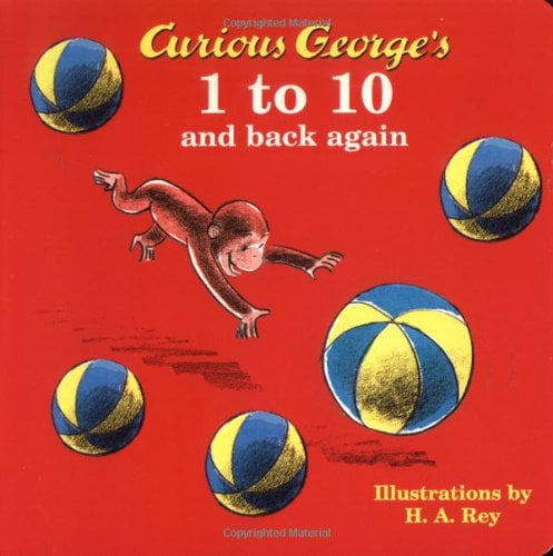 Pre-Owned Curious George's 1 to 10 and Back Again (Board book ...