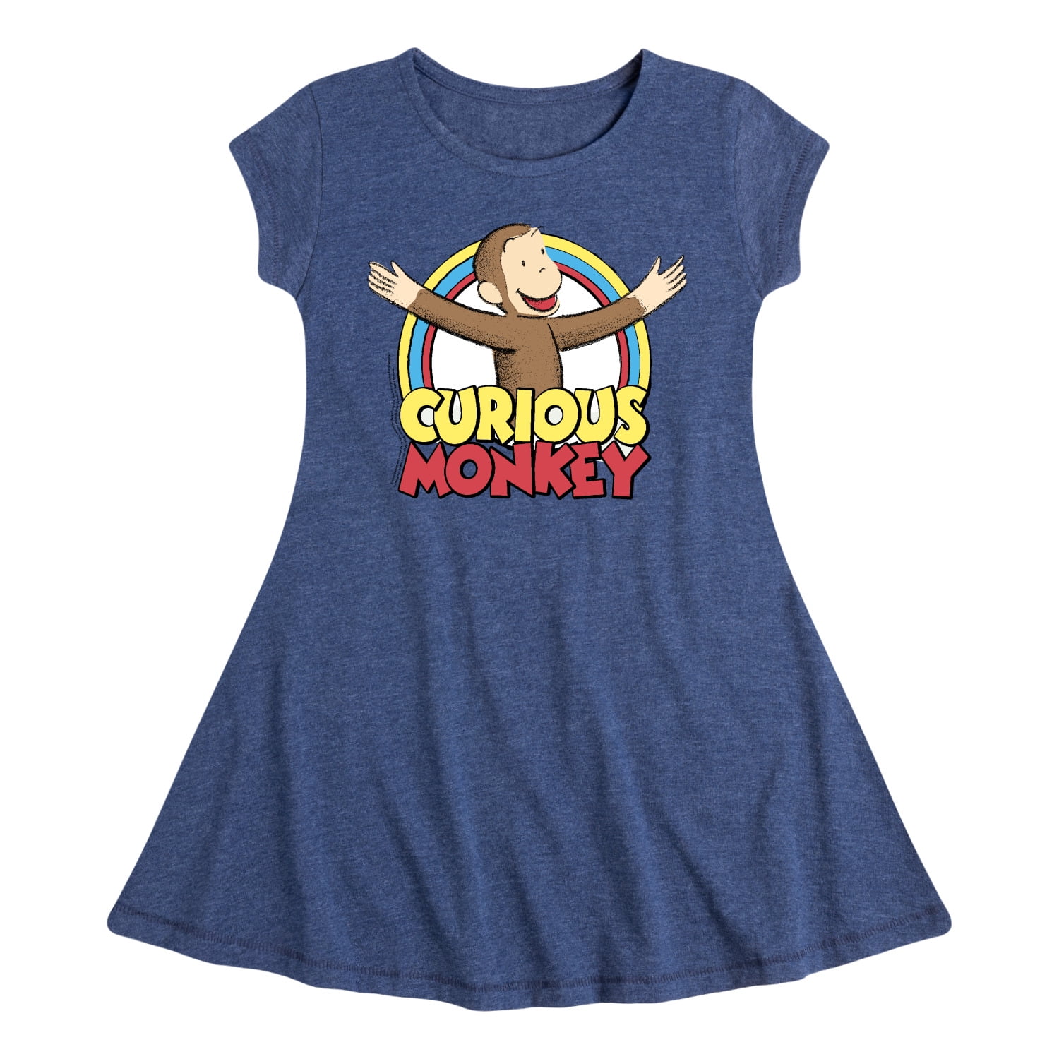 Curious George - Classic Girls Fit & Flare Dress - Clothes Merchandise ...