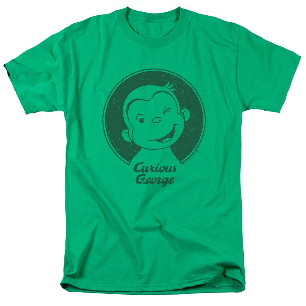 Curious George Men's Classic Wink T-shirt Medium Green - Walmart.com
