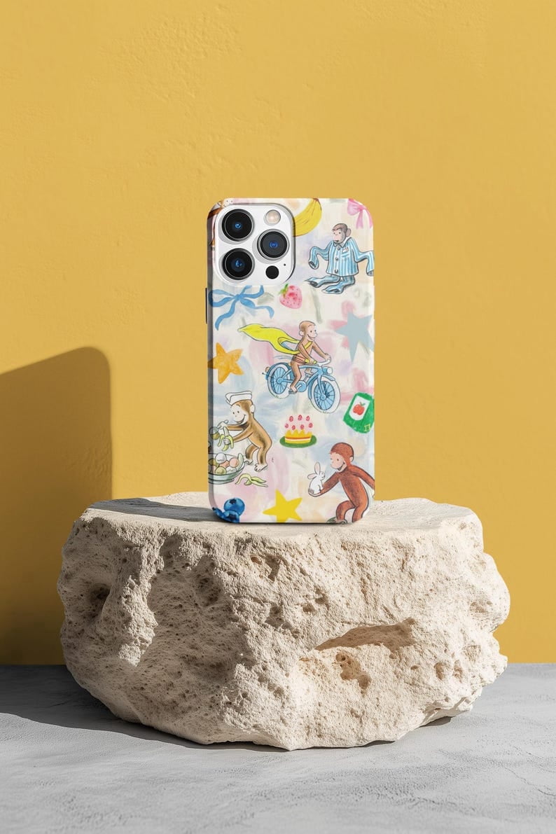 Curious George H015 Premium Case for iPhone 17 16 15 14 13 12 11 Pro ...