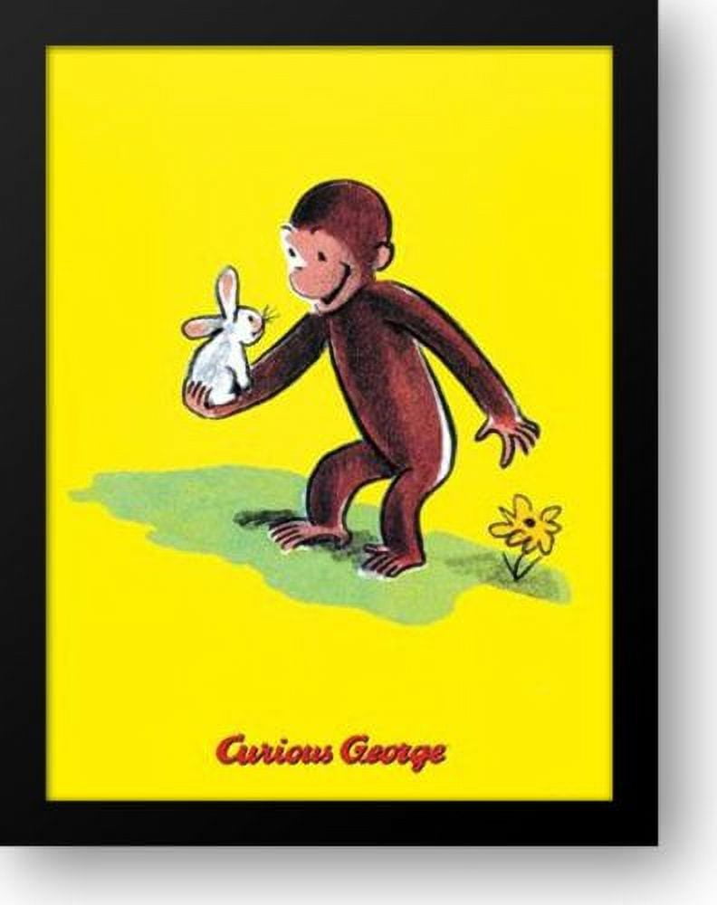 Curious George Holds a Bunny 16x20 Framed Art Print by Rey, H. A ...