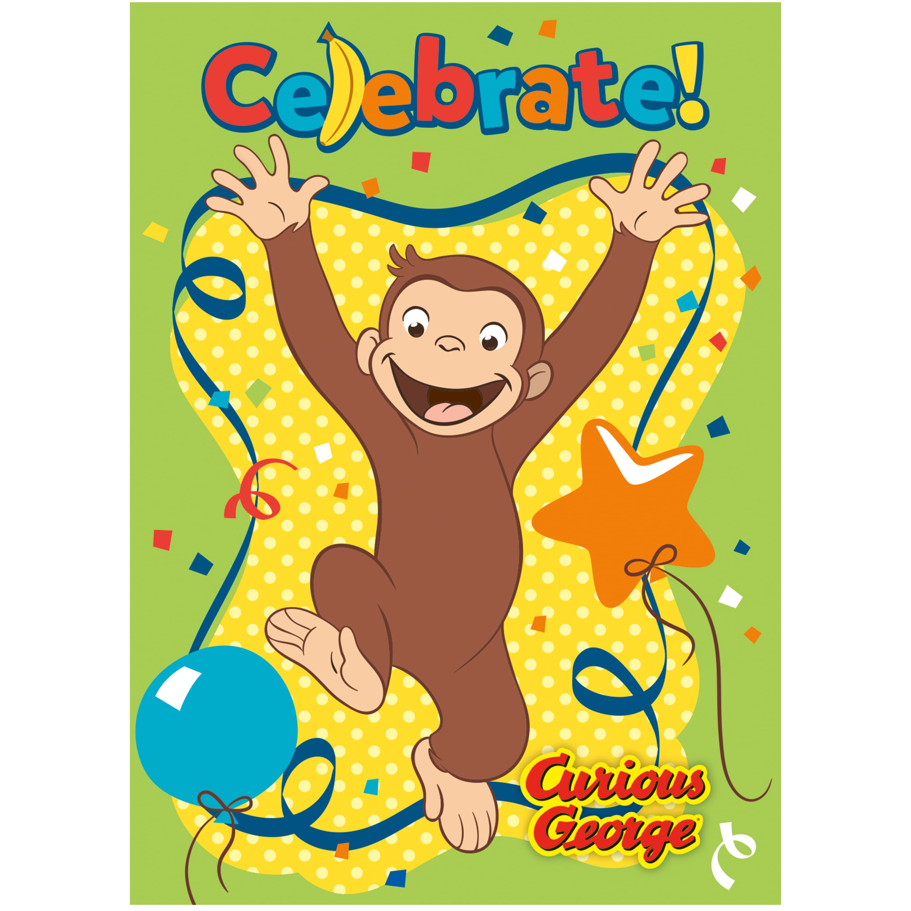 Curious George Invitations, 8ct - Walmart.com