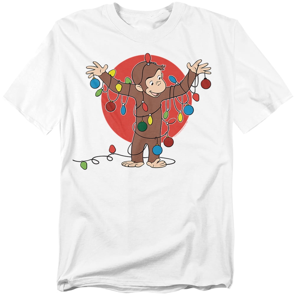Curious George T-Shirt Lights Unisex Graphic Tee For Men & Women ...