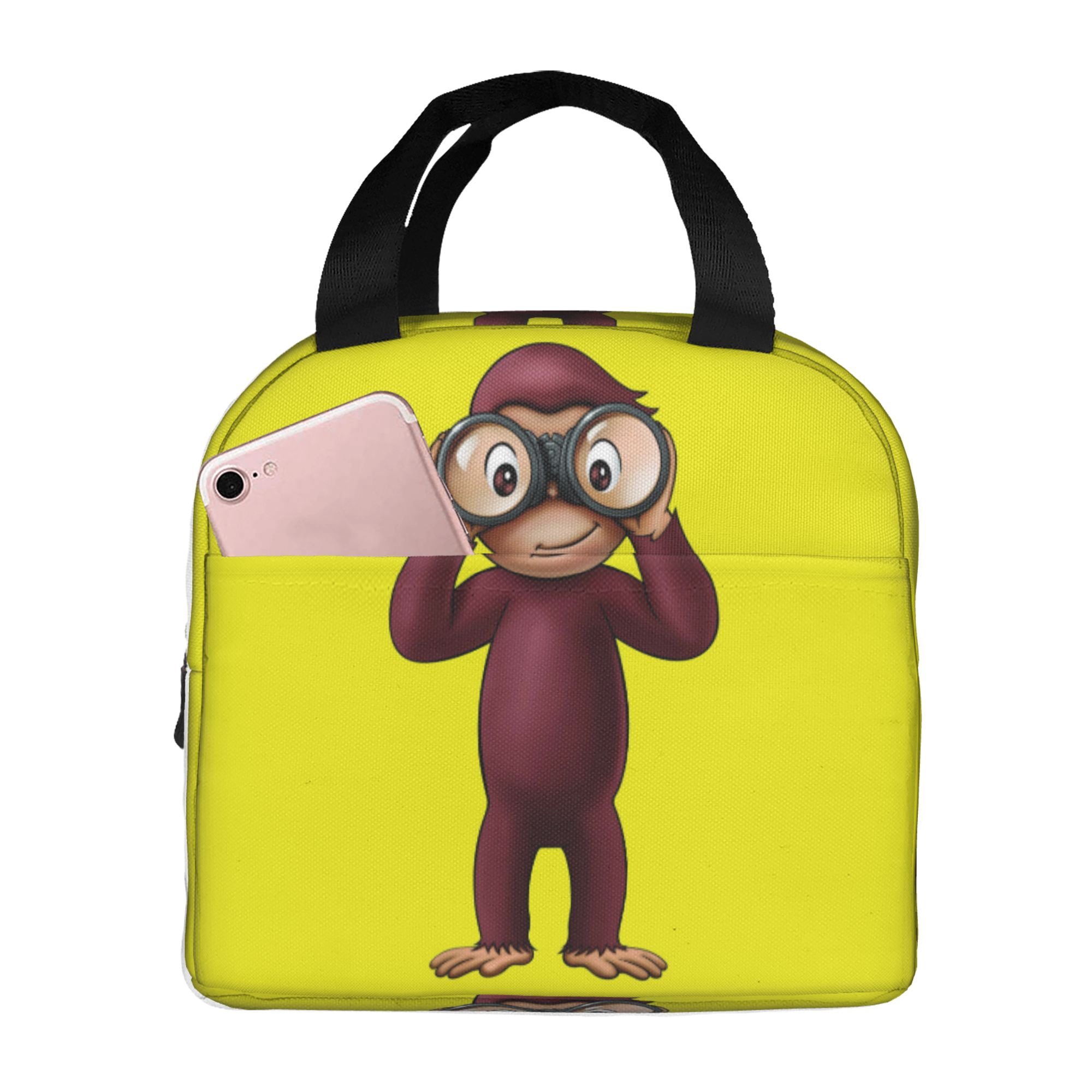 Curious George Lunch Bag Tote Bag Insulated Lunch Box Picnic Beach ...