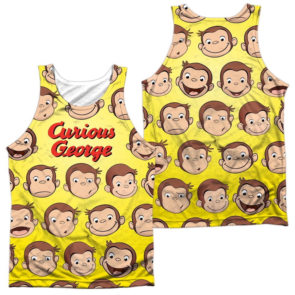 Curious George Men's Curious Faces Mens Tank White - Walmart.com