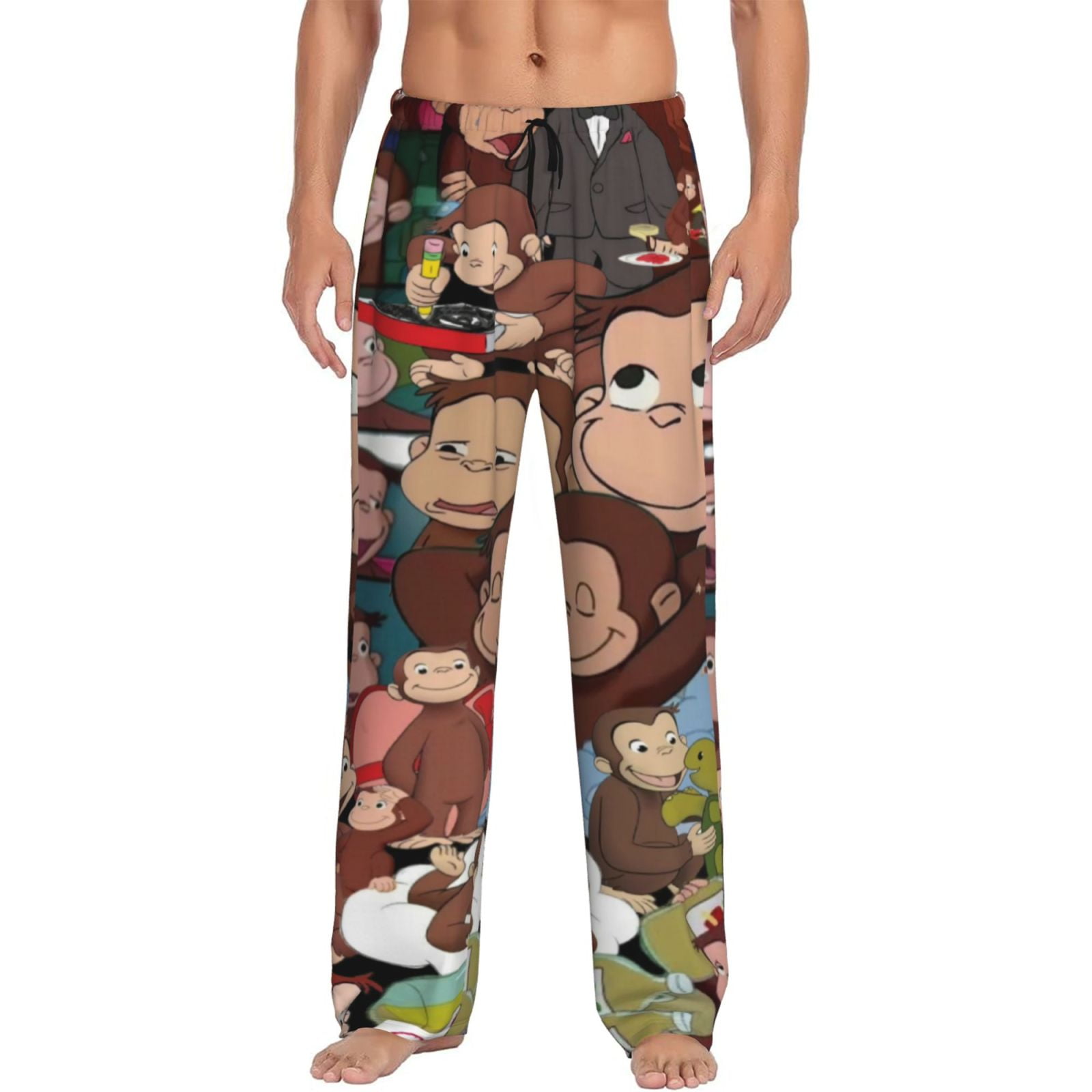 Curious George Mens Pajama Pants Ultra Soft Comfy Lounge Sleep Pants ...