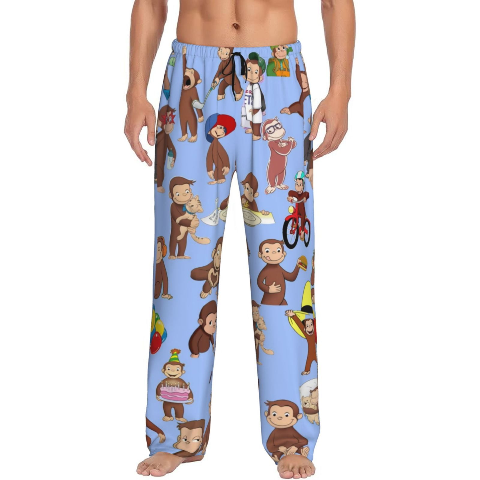 Curious George Mens Pajama Pants Ultra Soft Comfy Lounge Sleep Pants ...