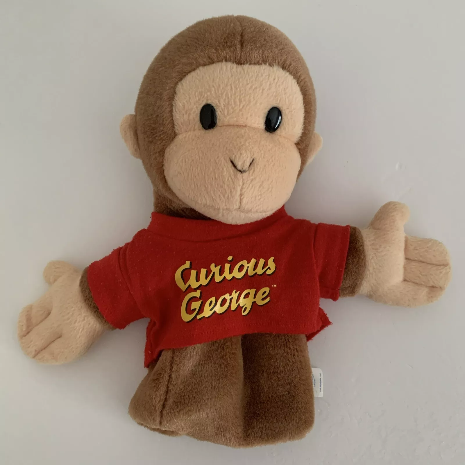 Curious George Monkey Applause Plush Animal Hand Puppet with Shirt 10 ...