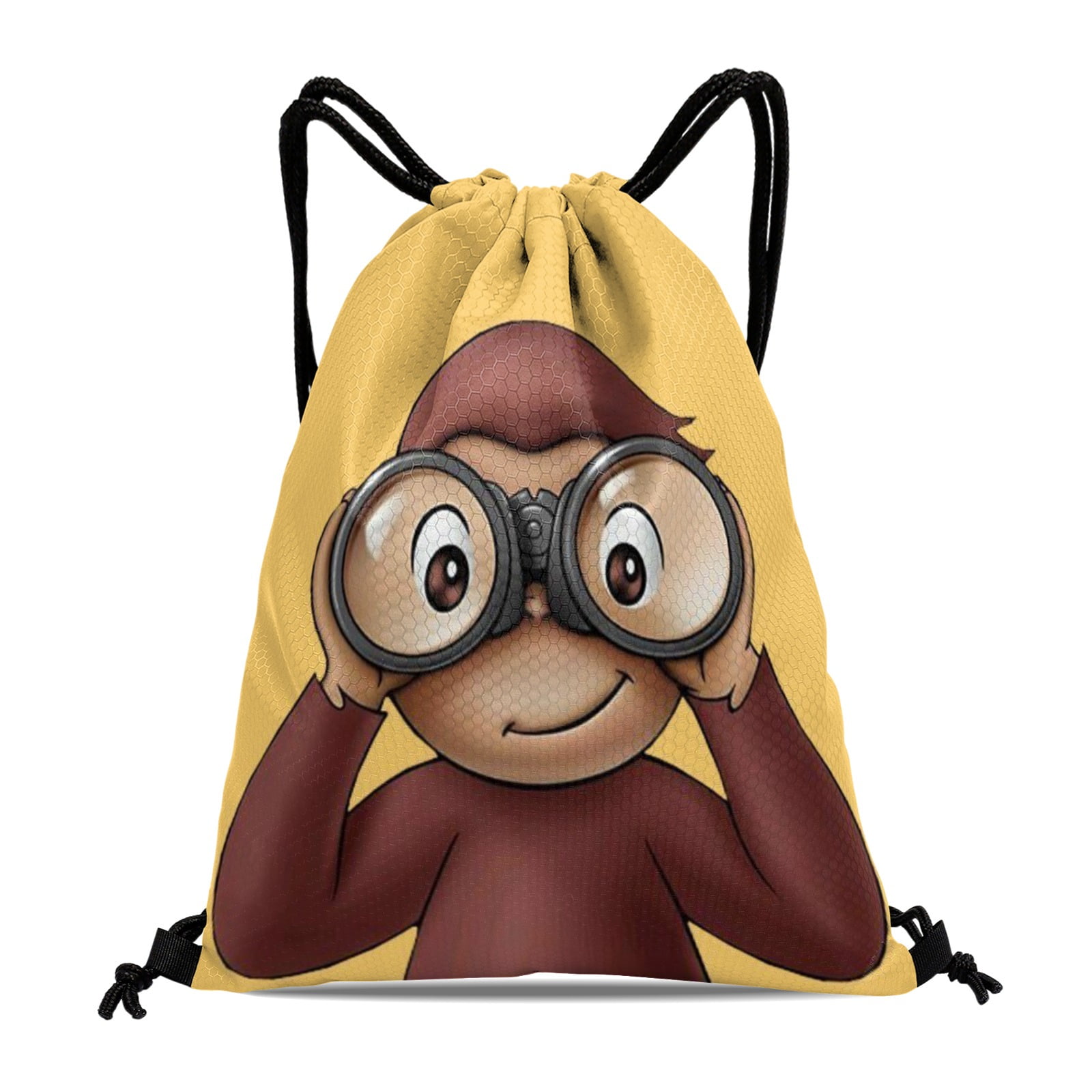 Curious George Monkey Drawstring Bag:Waterproof design, suitable for ...