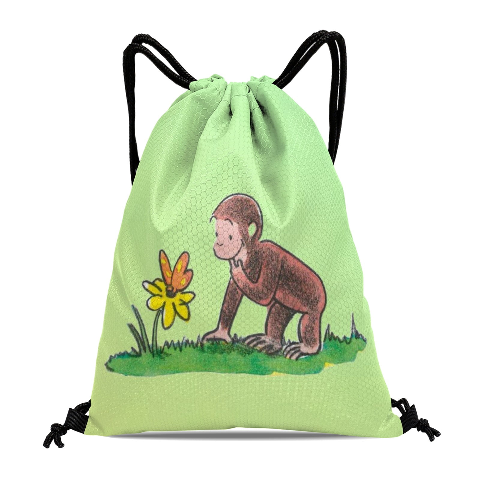 Curious George Monkey Waterproof Drawstring Sack:Perfect for fitness ...
