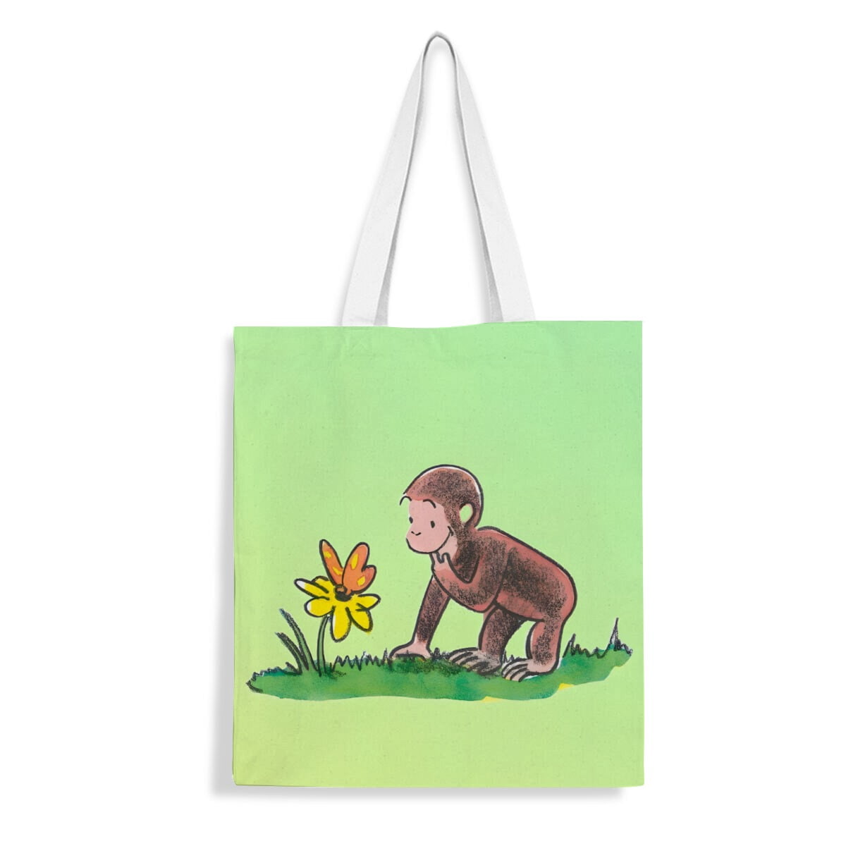 Curious George Monkey canvas Tote Bag handbag: Aesthetic tote designed ...