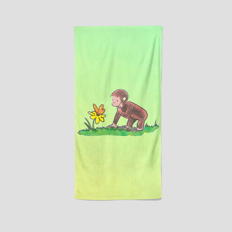 Curious George Monkey's unique single-sided towel is a personalized ...