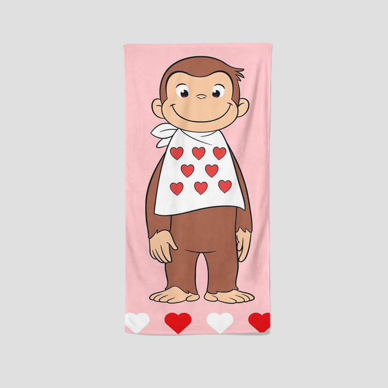 Curious George Monkey'stowel features a distinctive design, making it a ...