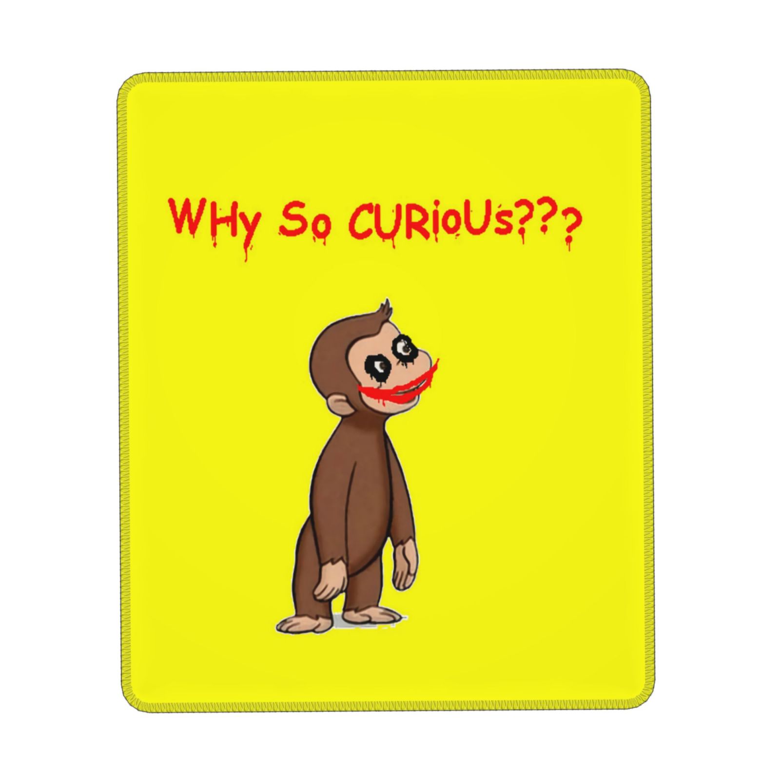 Curious George Mouse Pad Personalized Gaming Mouse Mat With Stitched ...
