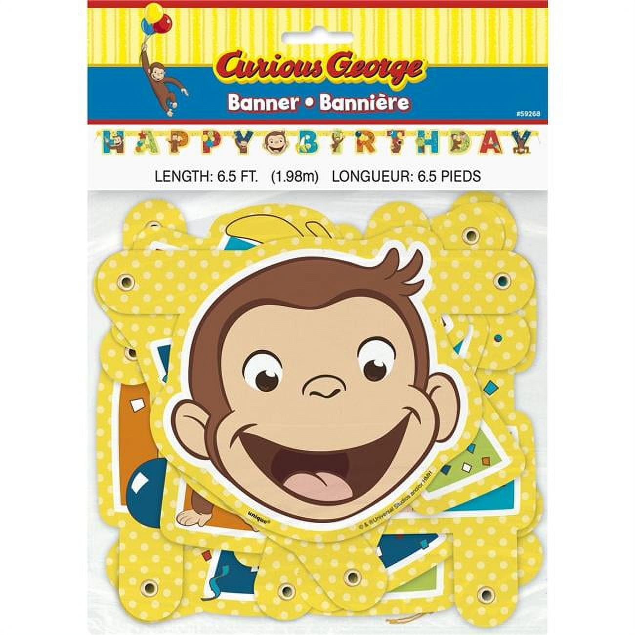 Curious George Party Adorable Banner - Walmart.com