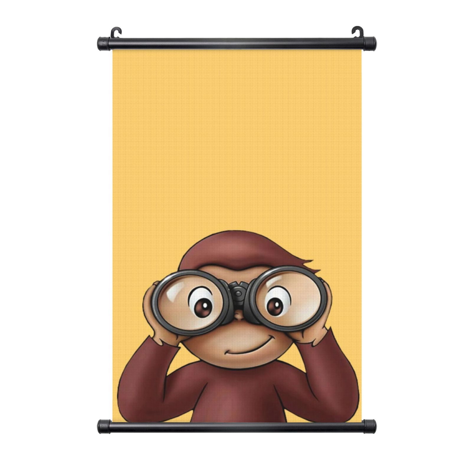 Curious George Poster Aesthetic Canvas PVC Shaft Wall Art Hanging ...