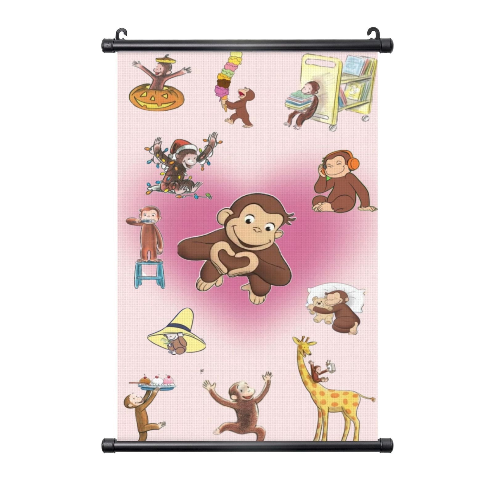 Poster Plastic Shaft Wall Hanging Banner Painting Canvas Artwork Wall ...