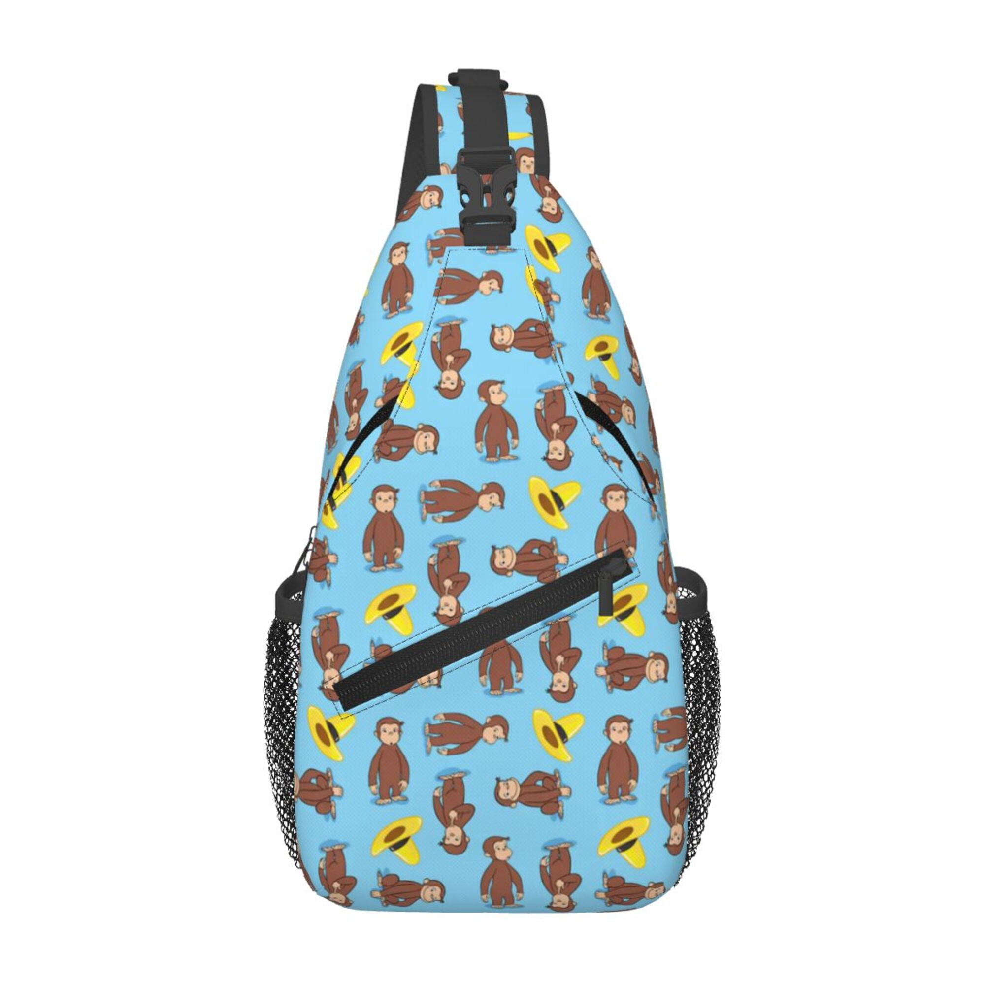Curious George Sling Bag Crossbody Sling Backpack Chest Bag Daypack ...