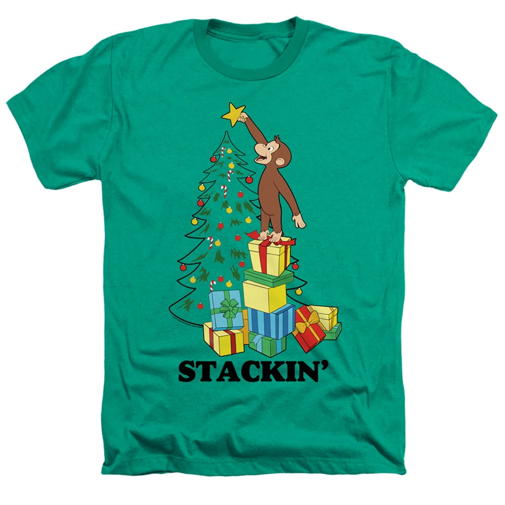 Curious George Stackin Adult Heather Kelly Green - Walmart.com