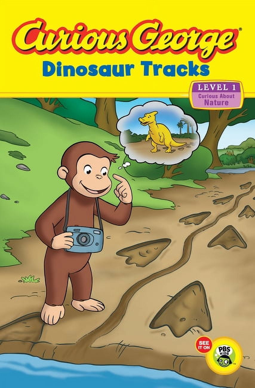 Curious George TV Curious George Dinosaur Tracks, (Paperback) - Walmart.com