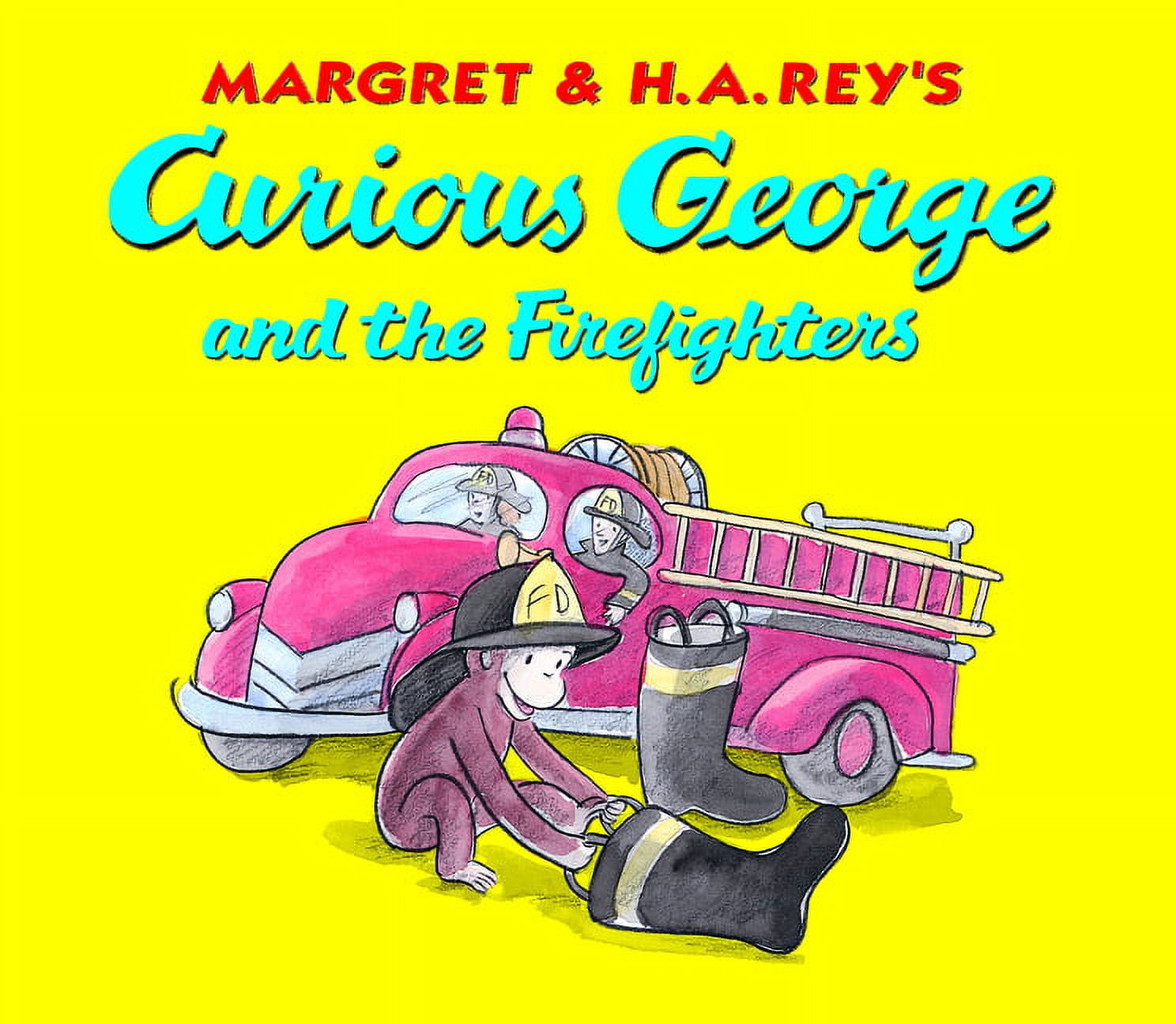 Curious George and the Firefighters (Board Book) - Walmart.com