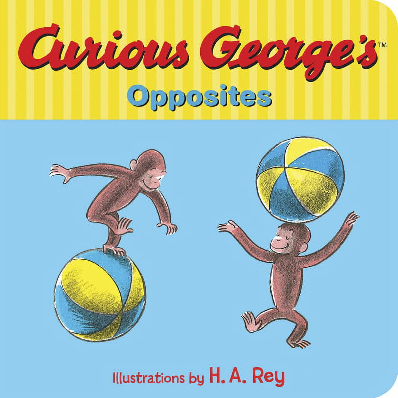 Curious Georges Opposites (Board Book) - Walmart.com
