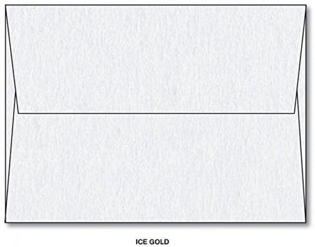 Curious Metallic - Ice Gold - A7 Greeting Card Envelopes - Size 5 1/4 ...