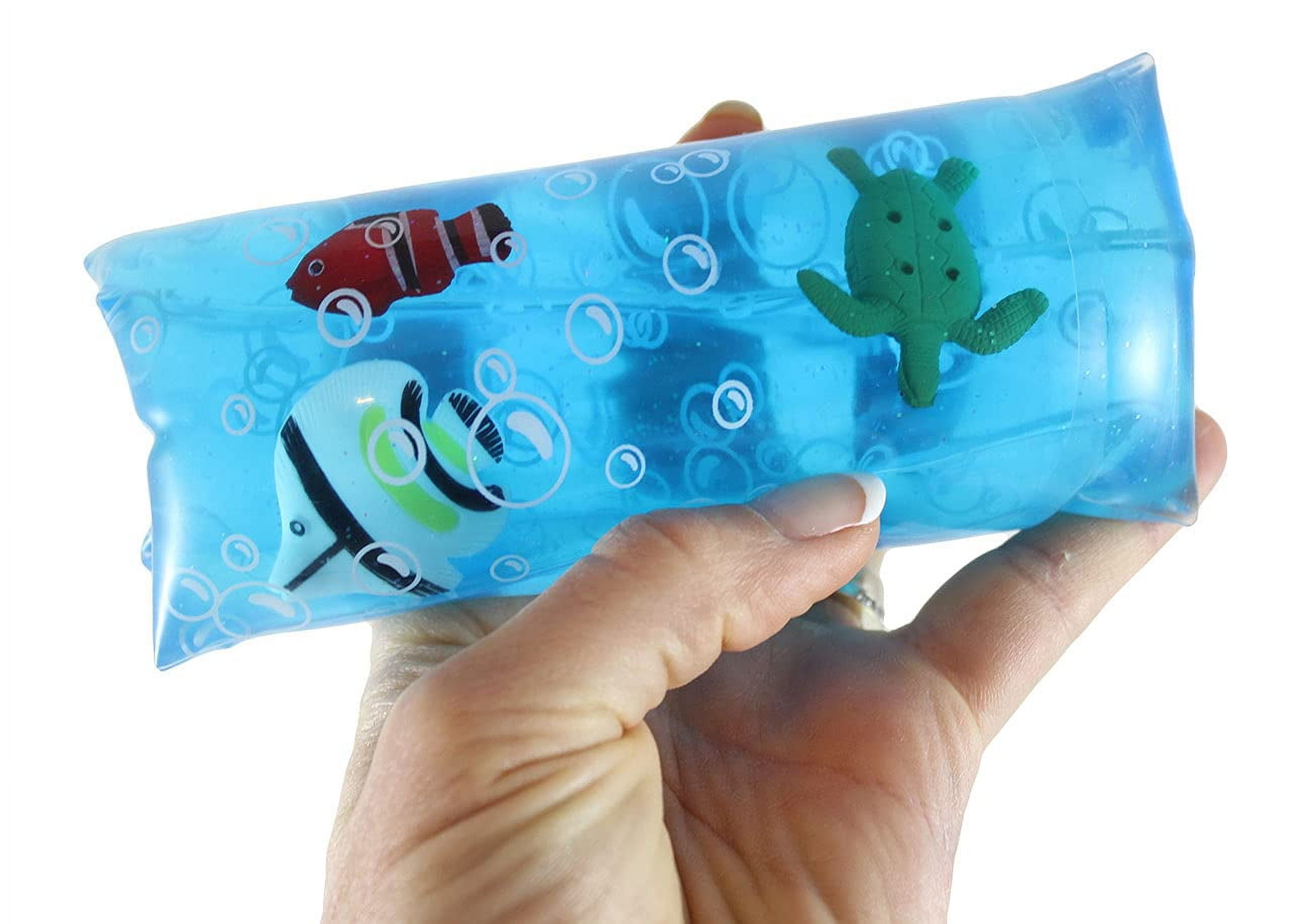 Curious Minds Busy Bags 1 Jumbo Sea Life Animal Water Filled Tube Snake ...