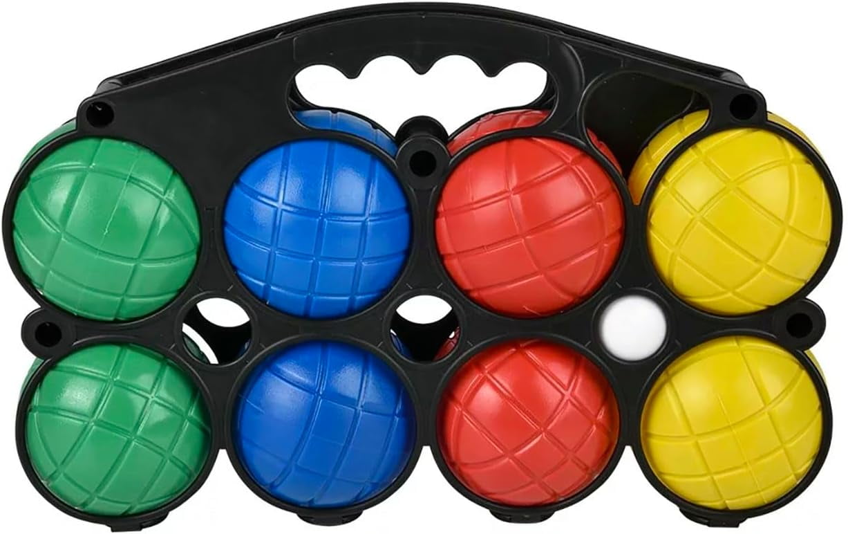 Compact Bocce Ball Set with Carrying Case - Outside Lawn Toss Game for ...