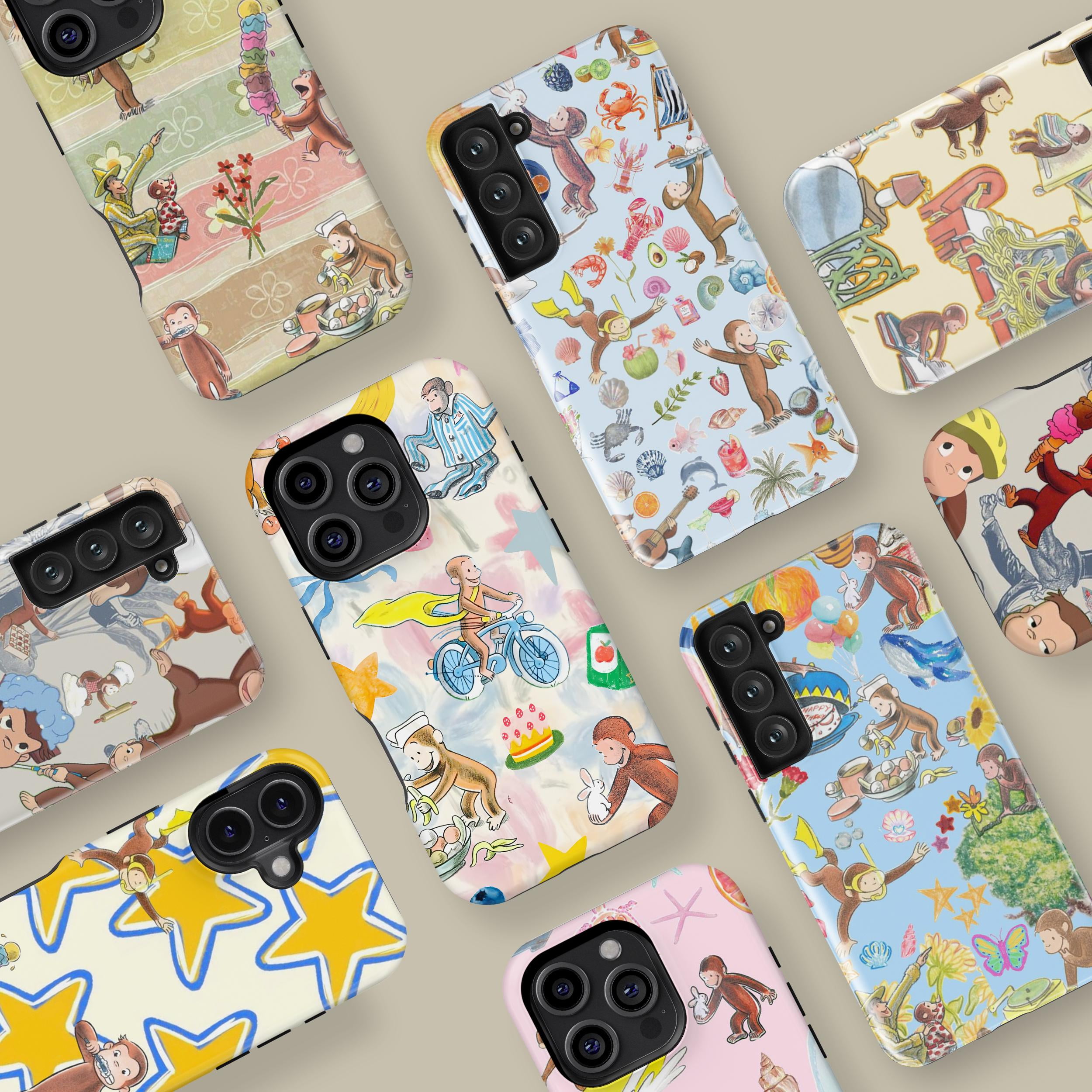 Curious Monkey Collage Case for iPhone Samsung Cute Animal - Walmart.com