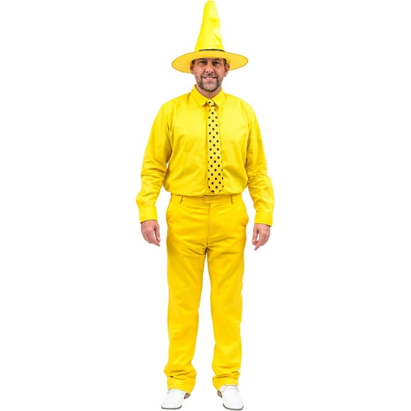 Curious George Costume Man Yellow Hat