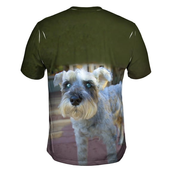 Curious Schnauzer Mens T-Shirt All Over Print - Walmart.com