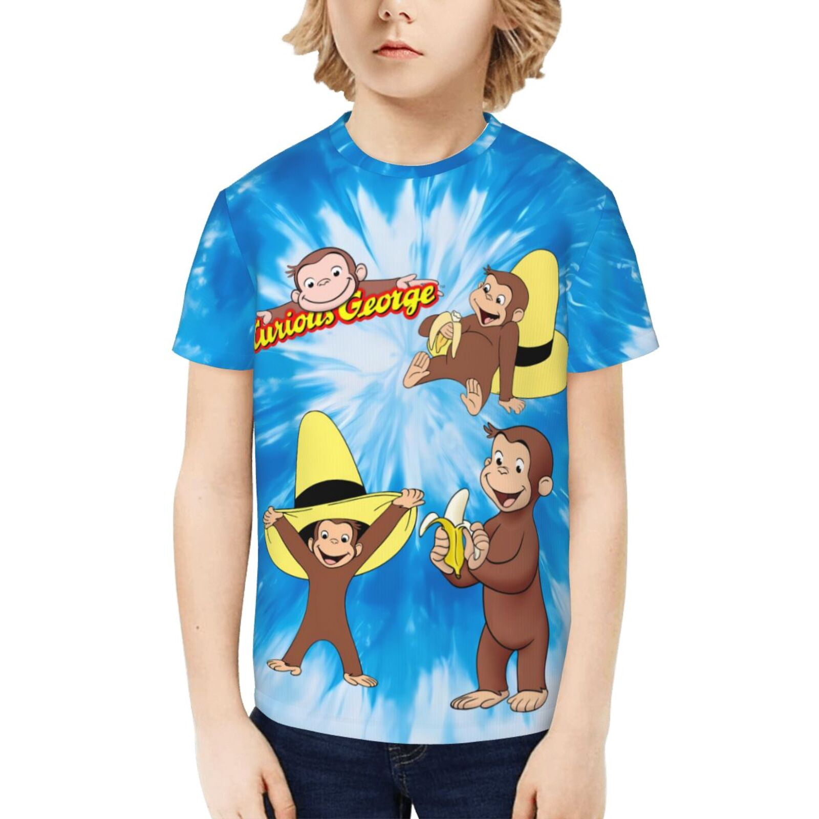 Curious Shirt George Kids T-Shirt 3d Printed Graphic T-Shirts Boys And ...