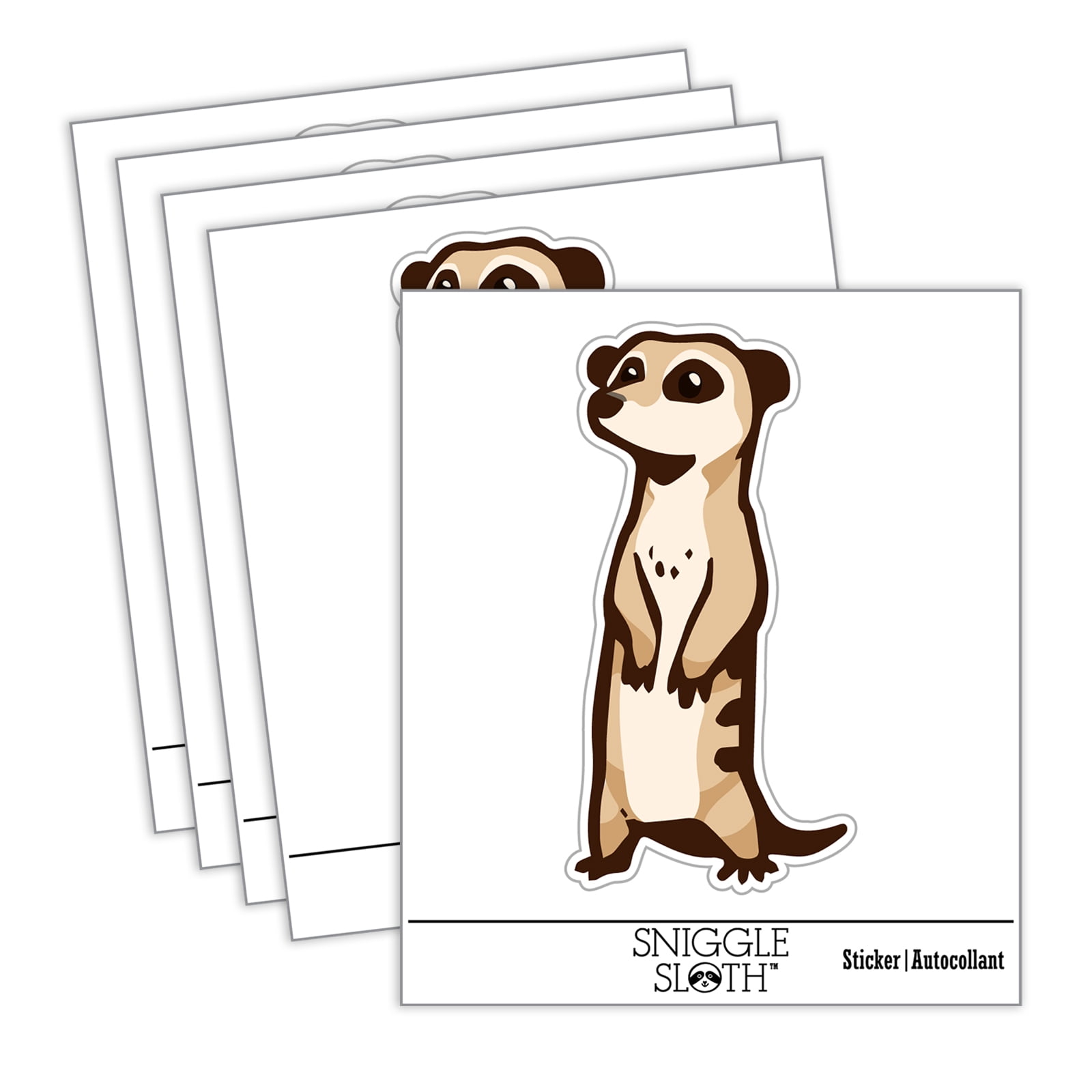 Curious Standing African Meerkat Car Window Bumper Water Bottle Phone ...