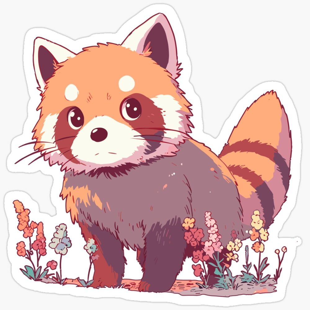 Curious Tanuki Sticker Phone Decal Water Bottle Stickers Car Decals ...