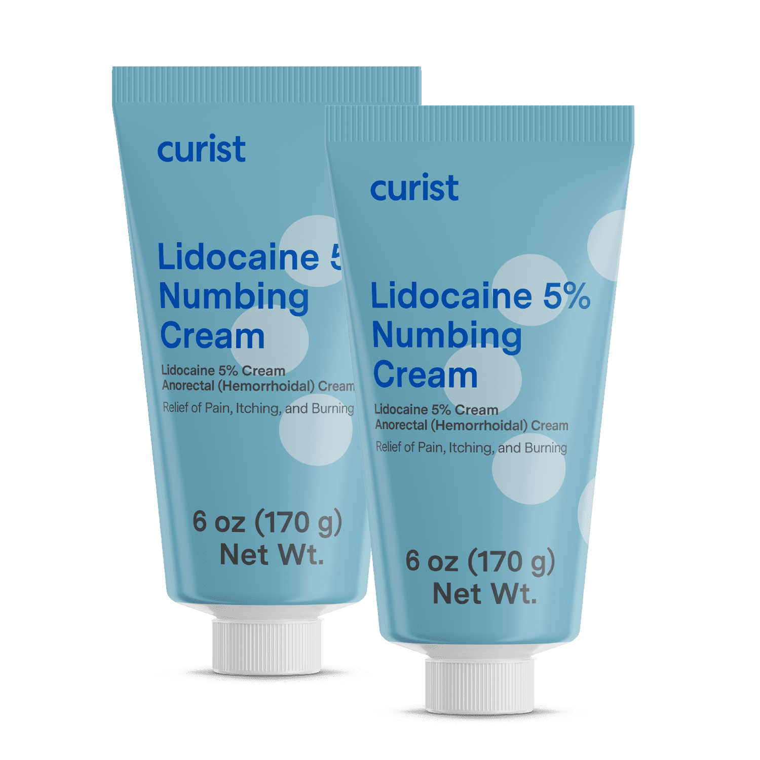 Curist Lidocaine 5% Cream - 12 oz (2 Pack) | Pain Relief Numbing Cream ...