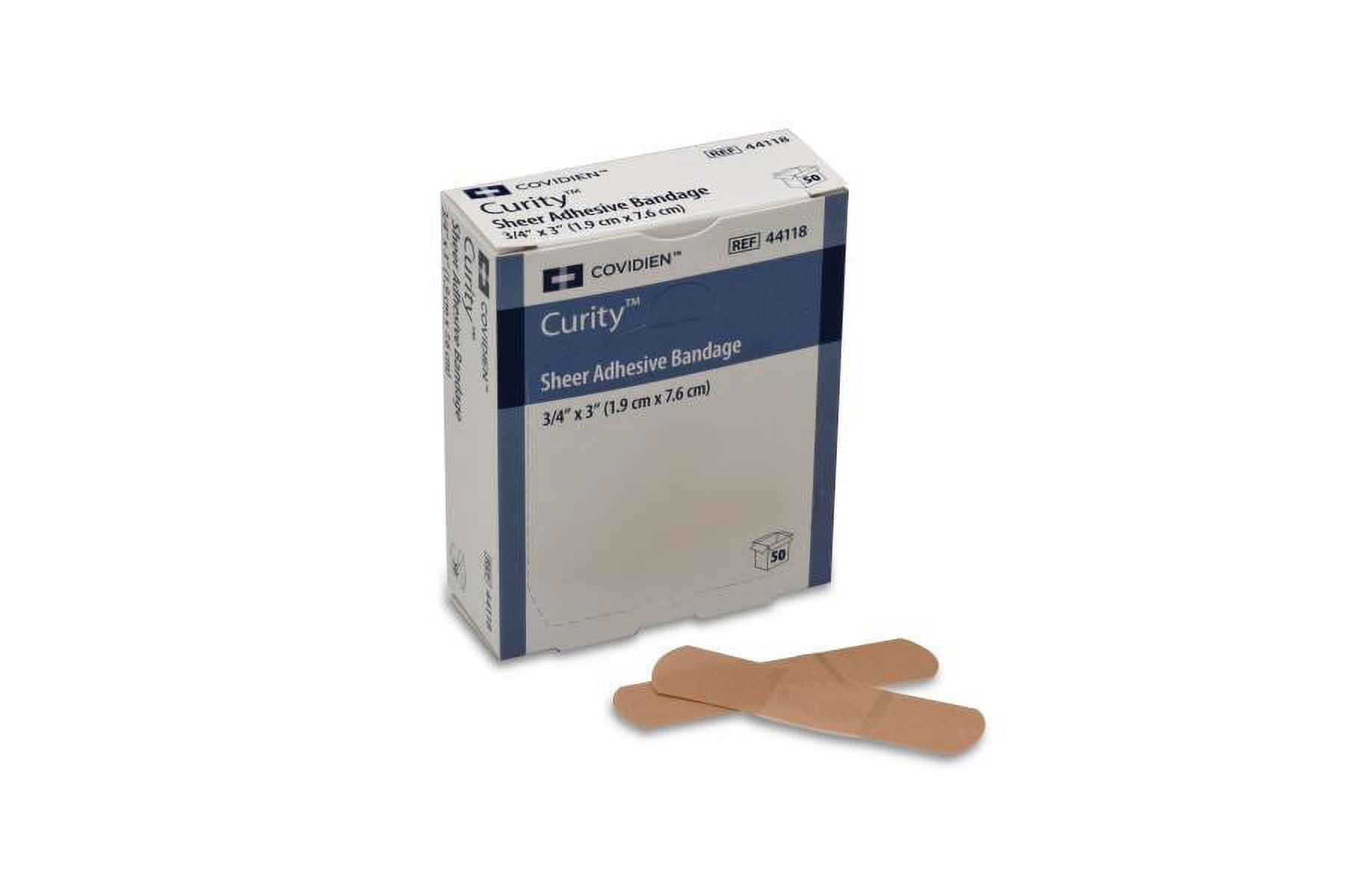 Curity Adhesive Strip - 3/4 X 3 Inch, Sheer, Plastic, Sterile, 50 Count ...