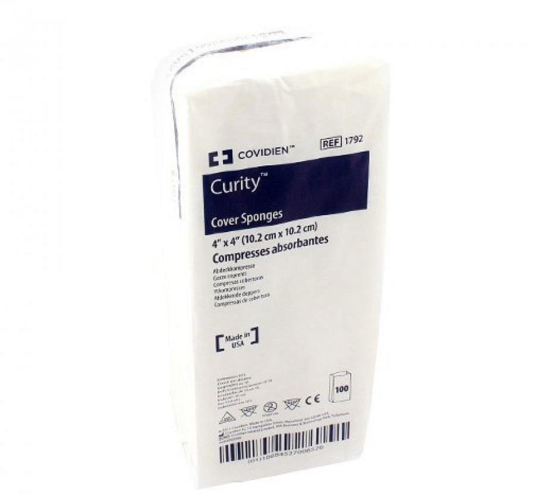 Curity Cover Sponges - 4 x 4 Inch, 4-Ply, White, Non-woven Cellulose ...