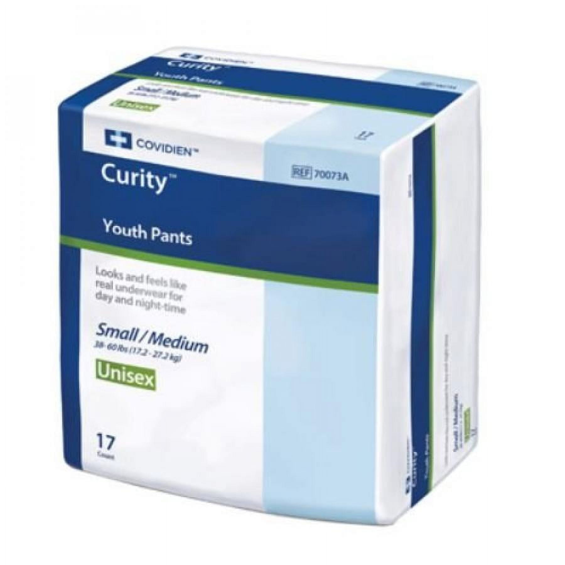 Curity Overnight Diapers, Pull-Up Youth Pants, Heavy Absorbency, Small ...
