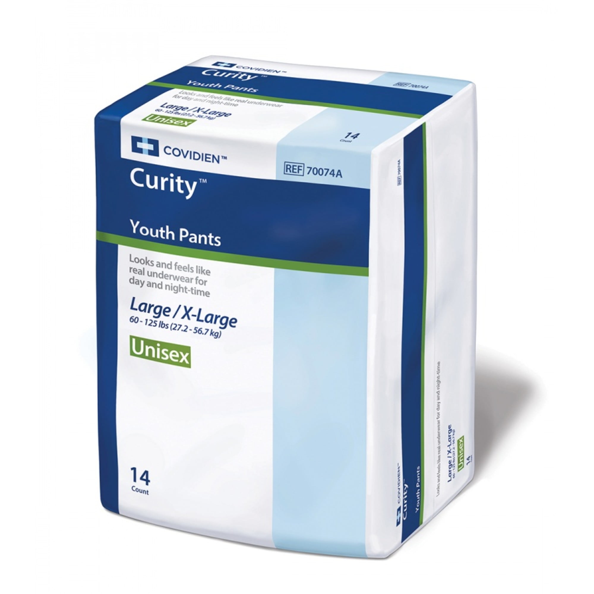 Curity Unisex Youth Diapers, Large/XL Size, Disposable, Snug Fit, Tear ...