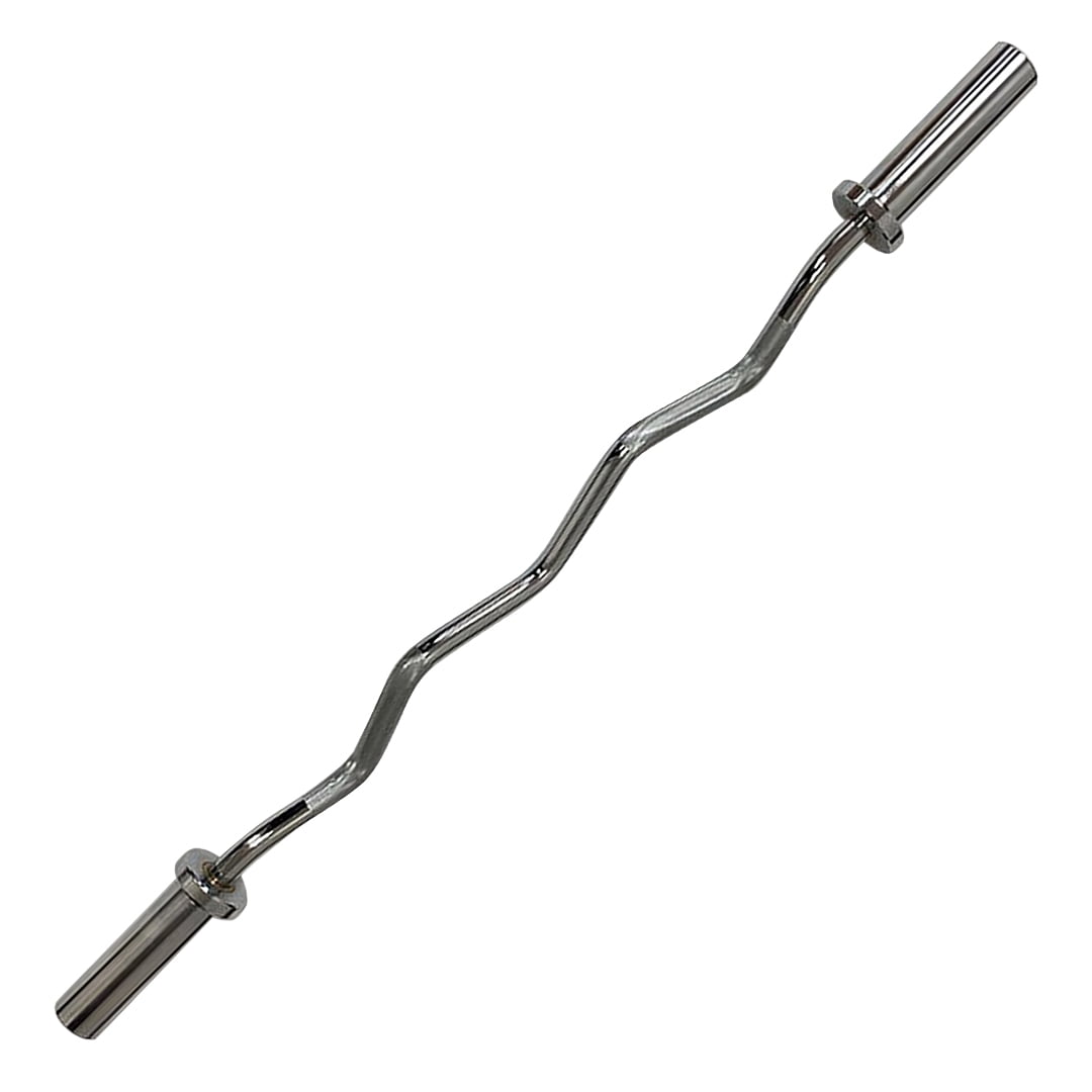 Curl Barbell Gym Bar for 2 Inch dia Weight workout Plates - Walmart.com