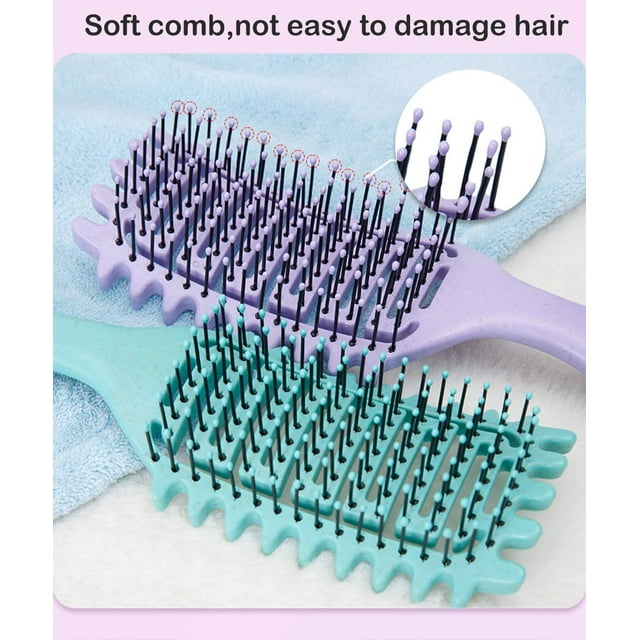Curl Defining Brushdefining Curl Brush With Prongs Reduce Hair Pulling