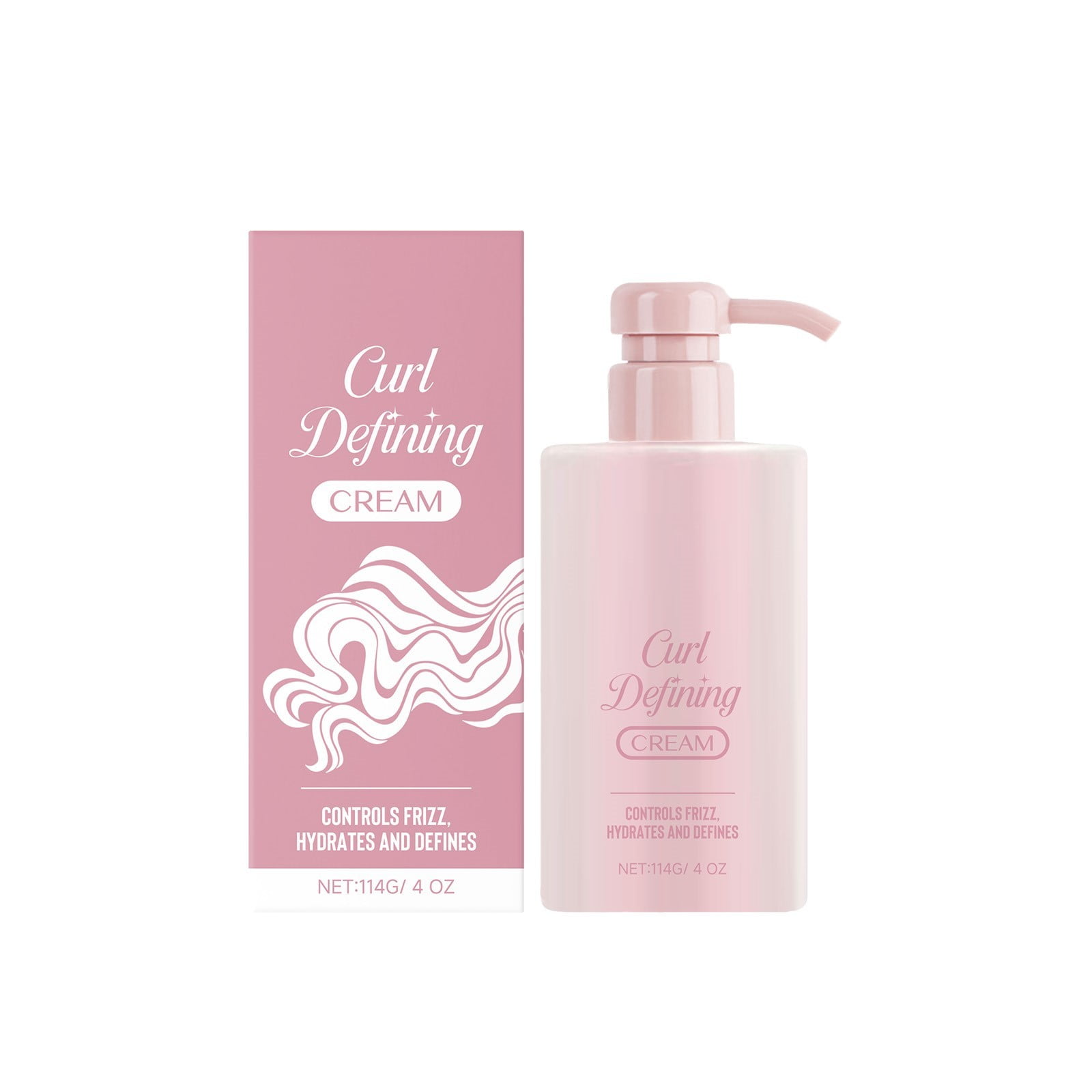 Curl Defining Cream for Curly & Wavy Hair, Anti Frizz, Moisturizing ...