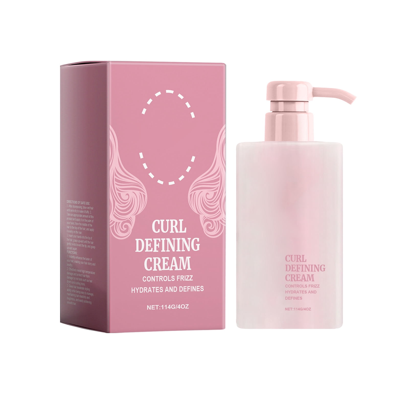 Curl Defining Cream for Frizz Control and Hydration Enhances Curls ...