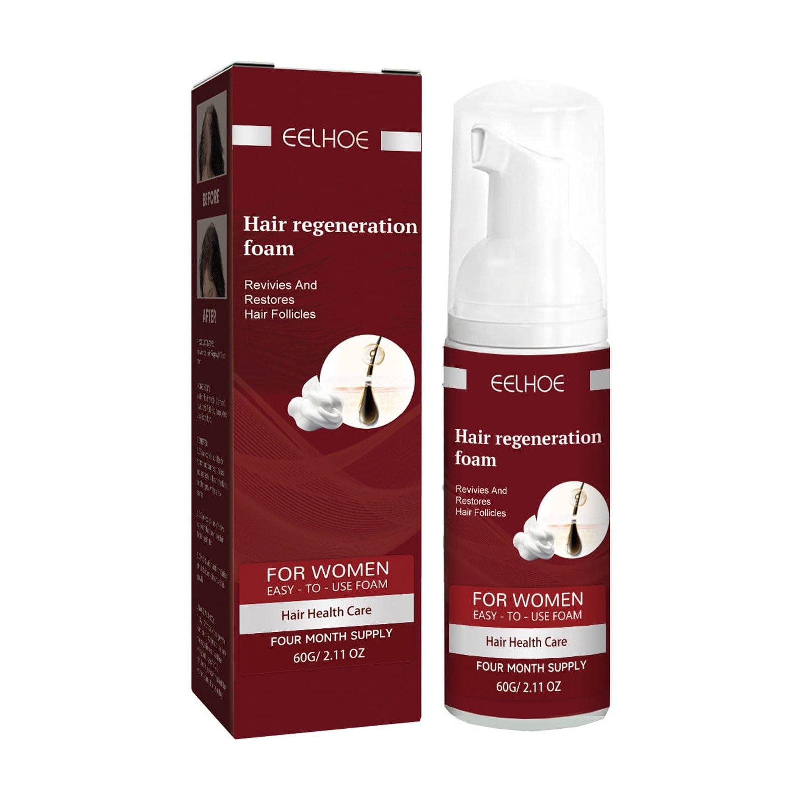 Curl FoamMousse for Curly Control of Natural Hair Frizz Relief,Color ...